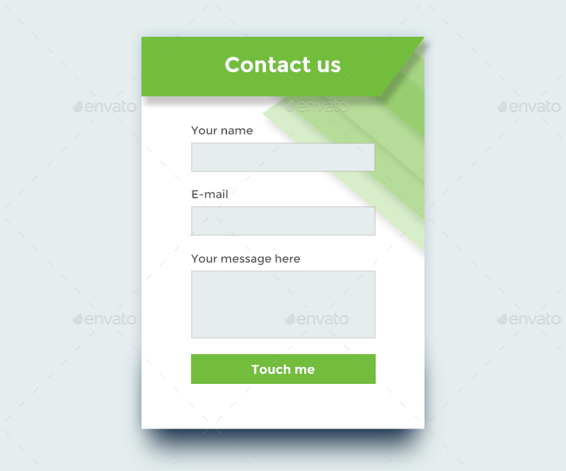 Modern Web Forms, Web Elements | GraphicRiver